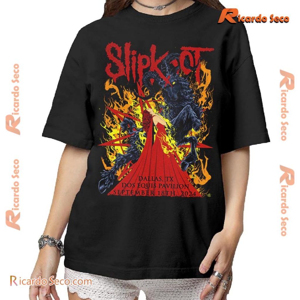 [Free Shipping + 20% Off] Slipknot 2024 Tour Dallas Dos Equis Pavilion Music Fan Shirt, Classic ...