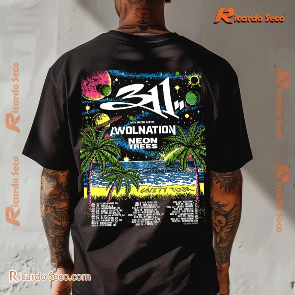 311 The Unity Tour 2024 Schedule Date List Gift For Fan, Graphic Unisex ...