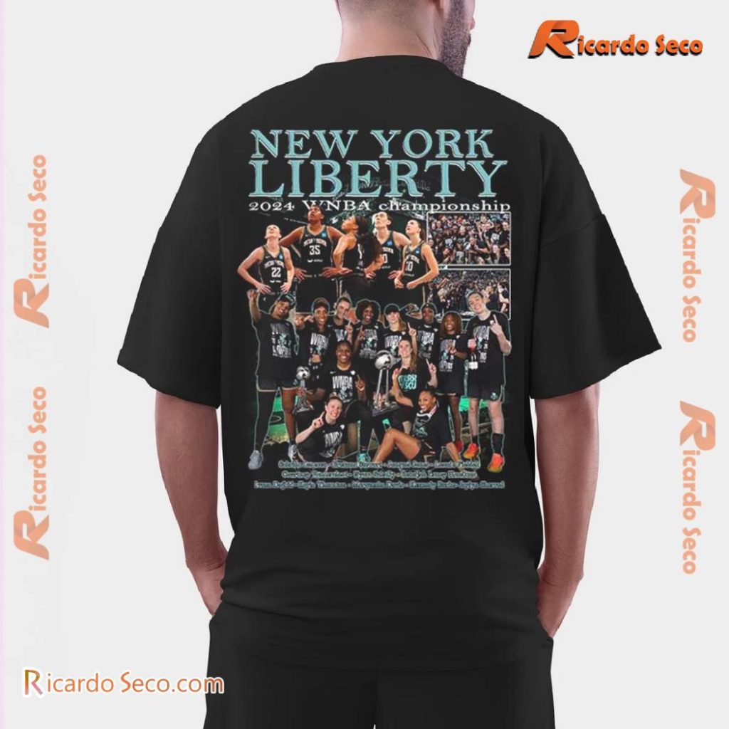 New York Liberty 2024 Wnba Championship Two Sides Graphic Classic Men ...