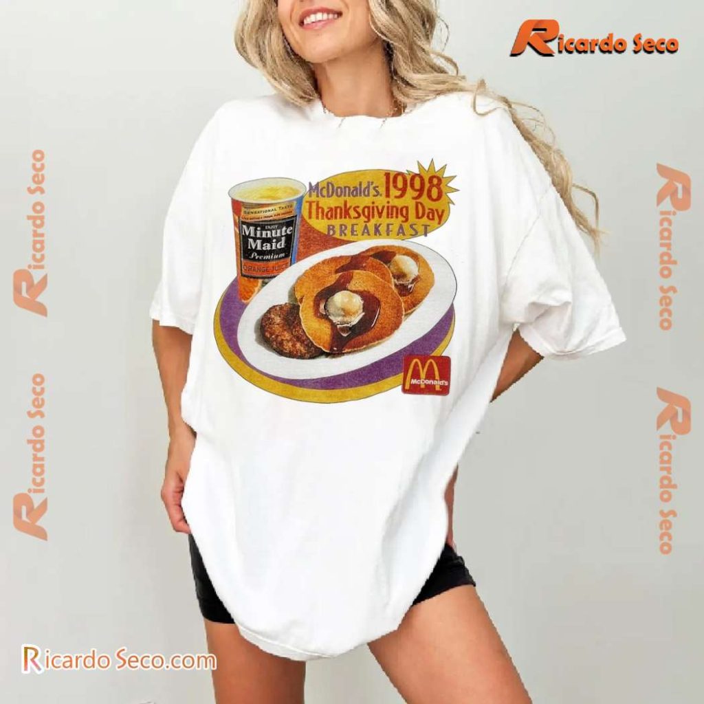 Mcdonald’s 1998 Thanksgiving Day Breakfast Graphic Classic Men Shirt ...