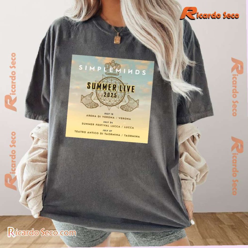 Simple Minds Summer Live 2025 In Italy Classic Men Shirt - Ricardo Seco ...