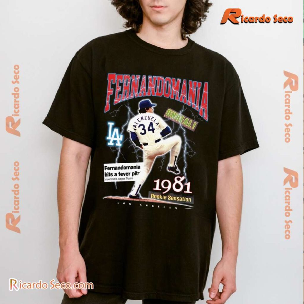 Fernando Valenzuela Los Angeles Dodgers Fernandomania 1981 Classic Men ...