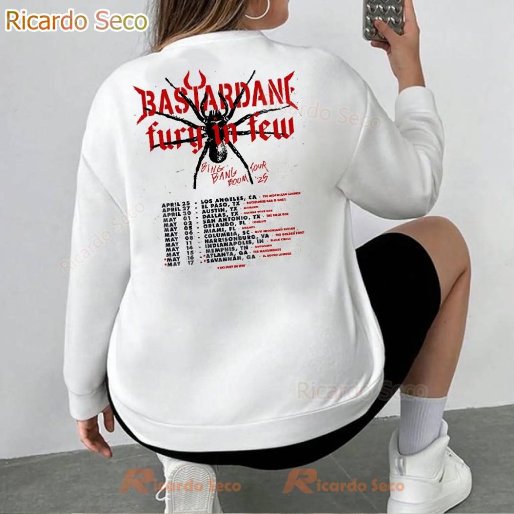 Bastardane Bing Bang Boom Tour 2025 T-shirt - Ricardo Seco Shop