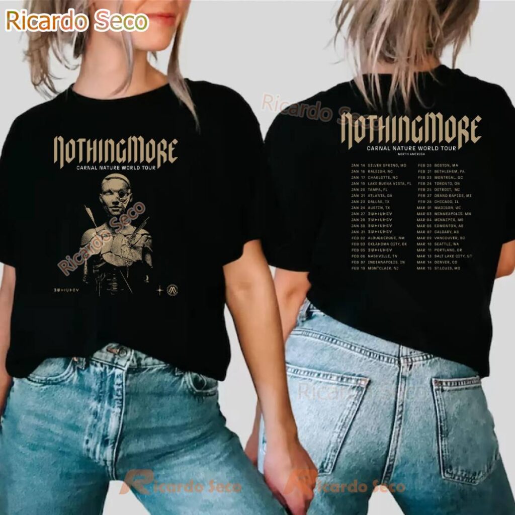 Nothing More Carnal Nature World Tour 2026 North America T-shirt ...