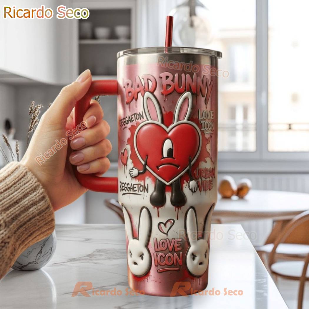 Bad Bunny Singer Custom Tumbler - Ricardo Seco Shop