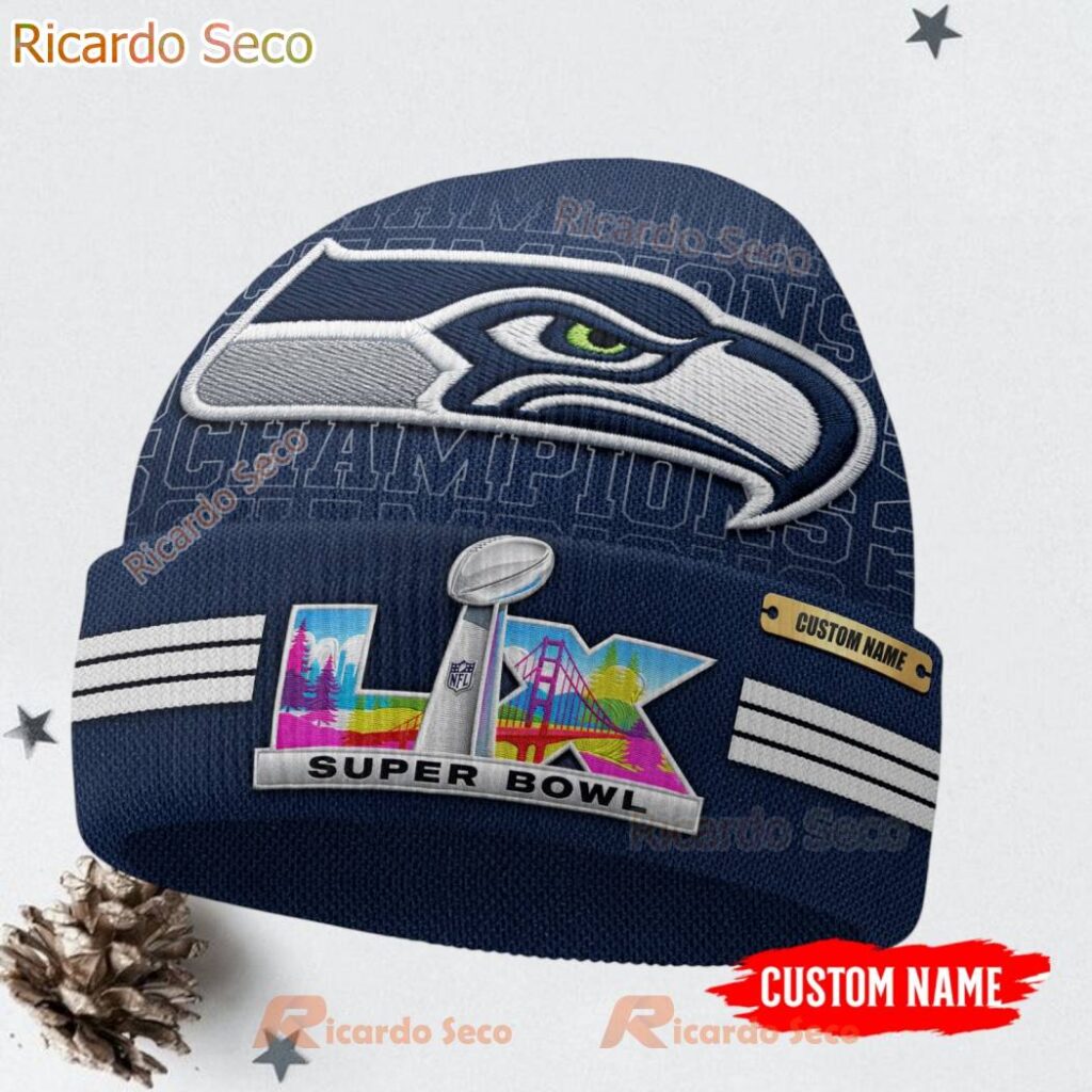 Seattle Seahawks NFL 2026 Super Bowl Beanie Hat - Ricardo Seco Shop